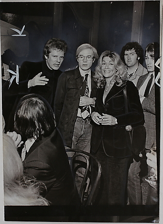 JIM DOMKE. Andy Warhol with Sylvia Miles and Paul Morrisssey, among ...