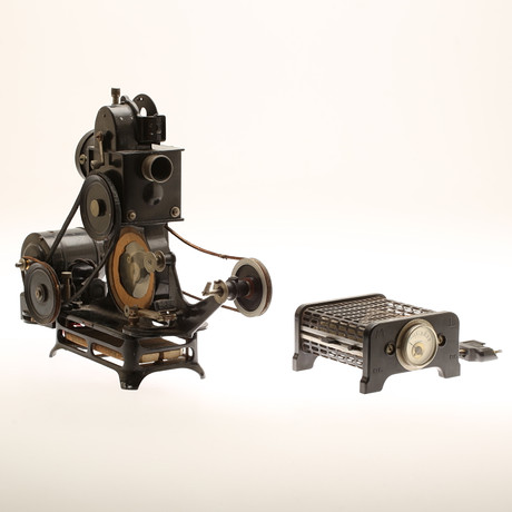 FILM PROJECTOR, Pathé-Baby. SPEED REGULATOR, Pathex. Early 1900's ...