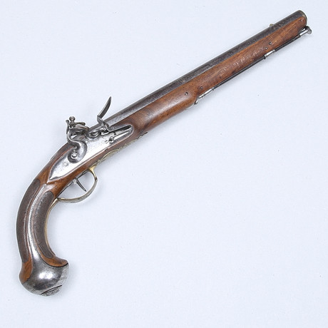 FLINT LOCK PISTOL, France, Marseille, signed, circa 1800. Weapons ...