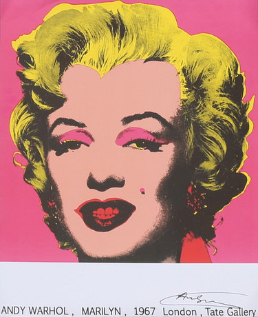 ANDY WARHOL POSTER FROM TATE GALLERY SIGNED BY ANDY WARHOL 1971. Books ...