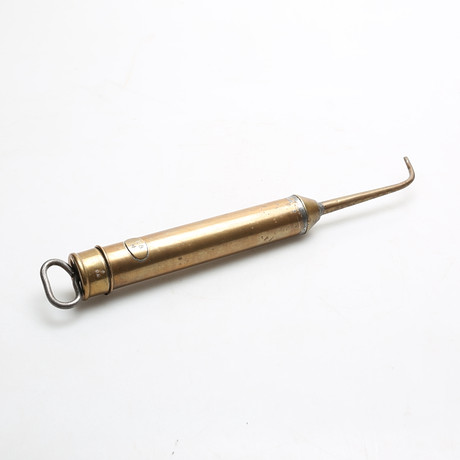 COPPER SYRINGE FROM SUBMARINE U8, 1940s, Brass, Karlskrona ...