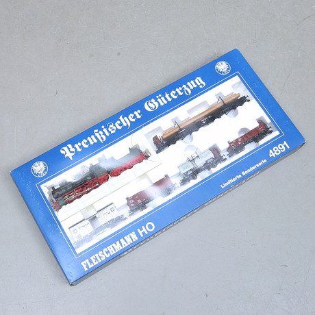 FLEISCHMANN 4891 train set with KPEV steam locomotive and 5 freight ...