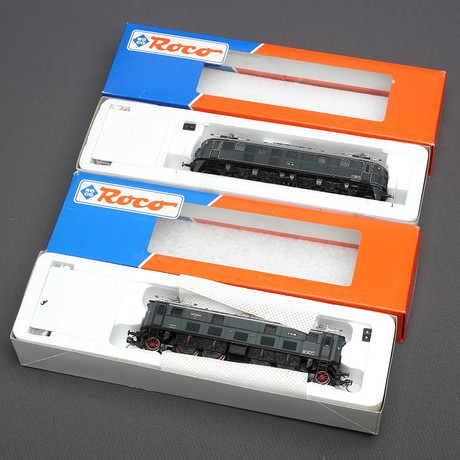 ROCO 43758 and 63620, 2 electric locomotives E16 and E18, original ...