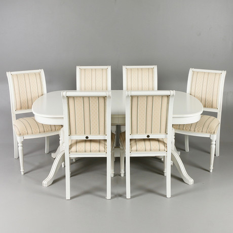 DINING ROOM FURNITURE, 9 pieces, Rowico, 2000s. Furniture - Dining room ...