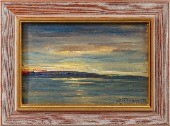 ÅKE NILSON. "Evening shimmer, Mockebo" oil on canvas, signed. Art ...