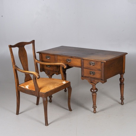 DESK, oak, 1880s. Furniture - Other - Auctionet