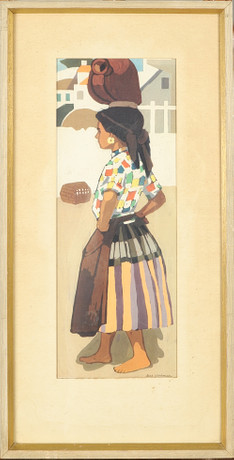 LARS NORRMAN. Woman, graphic sheet, signed. Art - Engravings & Prints ...