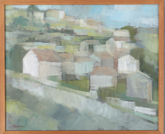 OLLE LARSSON. OIL ON Board, signed. Art - Paintings - Auctionet