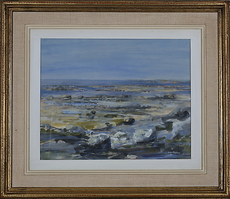 JOHN CARLBERG. "Getteröklippor I". Blandteknik. Signerad. Konst ...