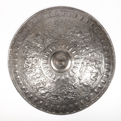 PARADE SHIELD, with detachable pecker, Queen Victoria's seal on the ...