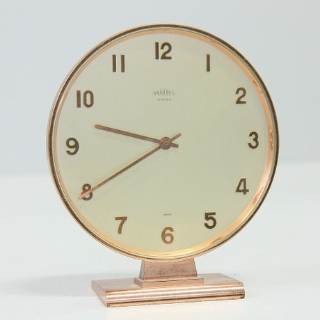 TABLE CLOCK, Angelus, Switzerland, second half of the 20th century ...