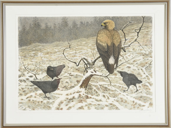 LENNART SAND. Värillinen litografia. Taide - Grafiikka - Auctionet