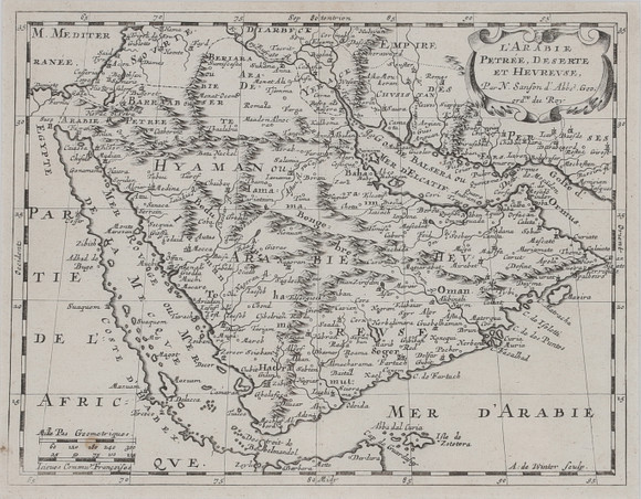 NICOLAS SANSON. map/copper engraving, 17th century. Art - Engravings ...