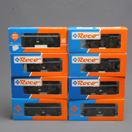 ROCO 8 passenger cars, original boxes. Toys - Auctionet