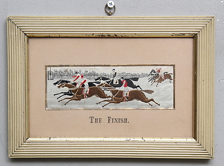 STEVENGRAPHS, THOMAS STEVENS. "The finish". Silk fabric. Coventry ...