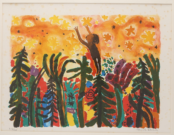 HENRIK EDSTRÖM. Färglitografi, signerad och numrerad 217/350. Konst ...