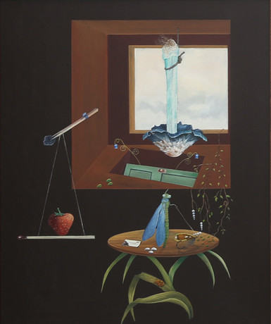 PETER JAKOBY. "DISTURBED BALANCE". Art - Paintings - Auctionet