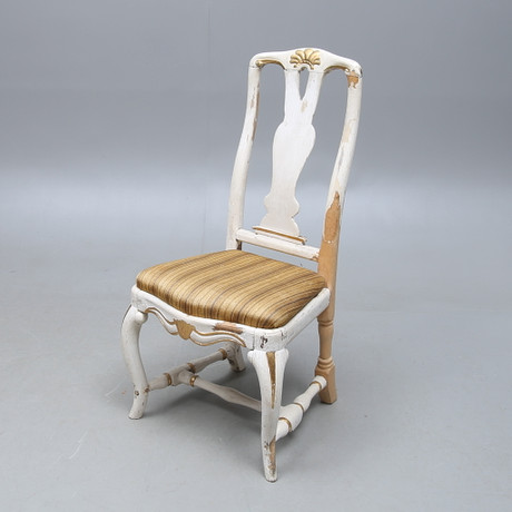 SILLA, rococó, siglo XVIII. Muebles - Sillas y sillones - Auctionet