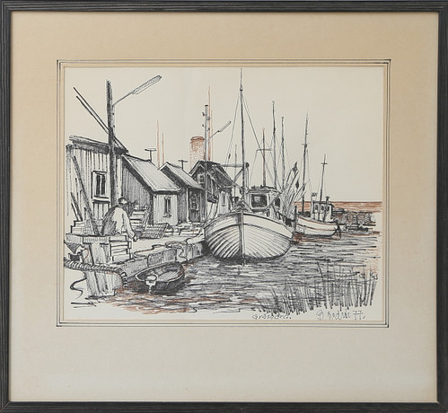 BERT ZEDRÉN. DIBUJO, tinta, firmado y fechado 1977. Arte - Dibujos ...