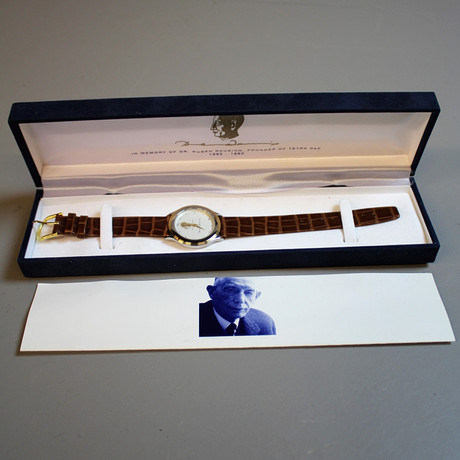 WRISTWATCH. Jubilee clock in memory of Ruben Rausing, 1895-1983. Clocks ...