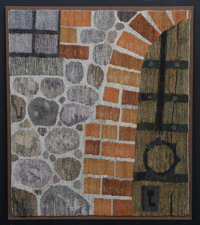 KERSTIN ROOTH. "Church Wall". Textile board, signed and dated on verso ...