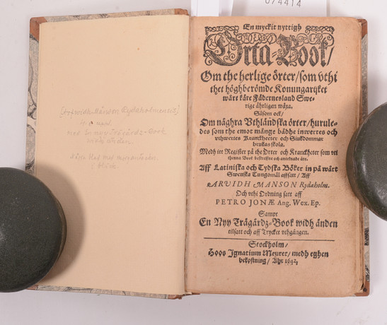 Een myckit nyttigh örta-book, om the herlige örter, som vthi ... wårt ...