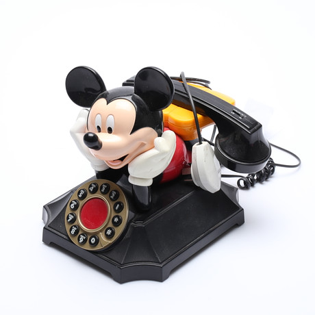 DESK PHONE, plastic, Mickey Mouse, Disney, MH Segan. Toys - Auctionet