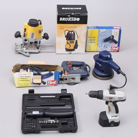 HANDMASKINER, 8 st, Bruksbo, Ferm, Best Tools, Tüv m m. Övrigt ...