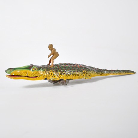 ALLIGATOR WIND UP LITHOGRAPH TIN TOY FIRST HALF OF THE 20TH CENTURY ...