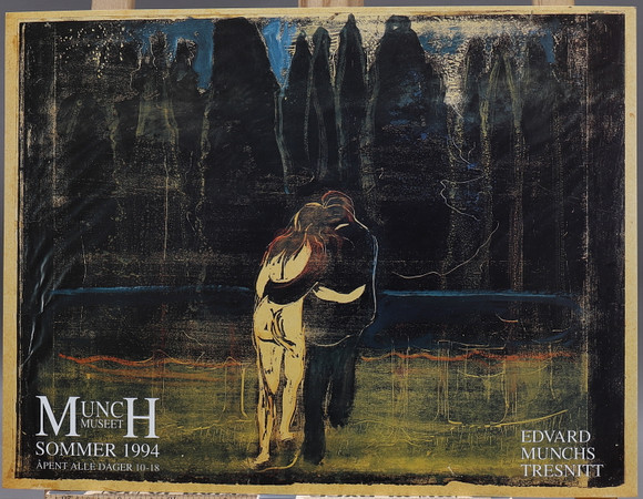 EDVARD MUNCH. exhibition poster, offset print, Munch Museum, 1994. Art ...