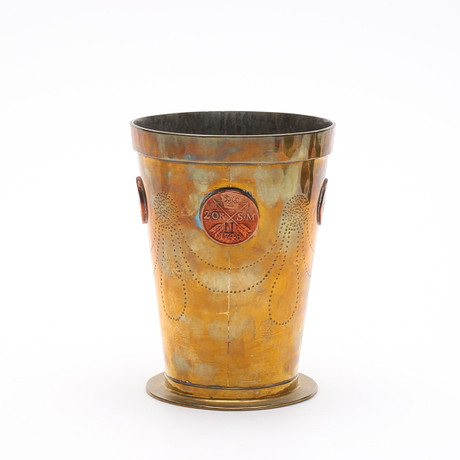 CUP, brass with COIN, 18th-19th century. Silver & Metals - Pewter ...