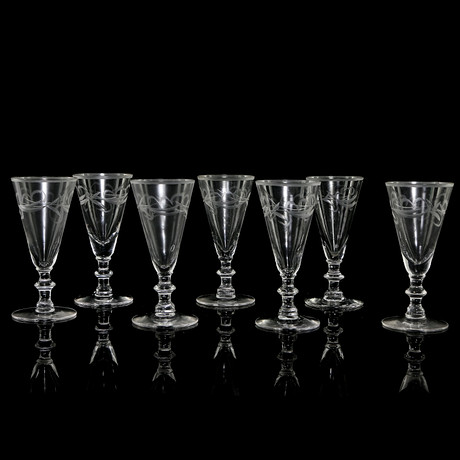 SNAP GLASS, 7 pieces, glass, probably Johansfors, 1920s/30s. Glass ...