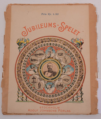 SÄLLSKAPSSPEL. The anniversary game. Oscar II. 1897. Toys - Auctionet