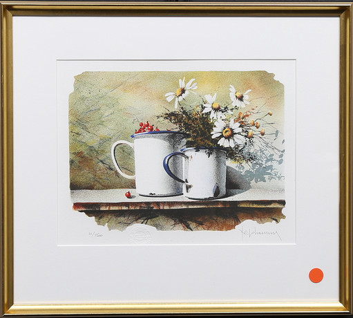 NILS ERIK JOHANSSON. Color lithograph, signed and numbered 111/260. Art ...