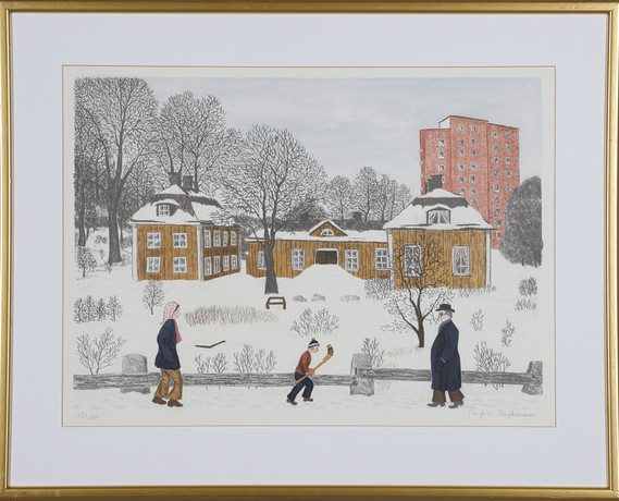 BENGT OLOV ABRAHAMSON. Värilitografia, signeerattu ja numeroitu 83/360 ...