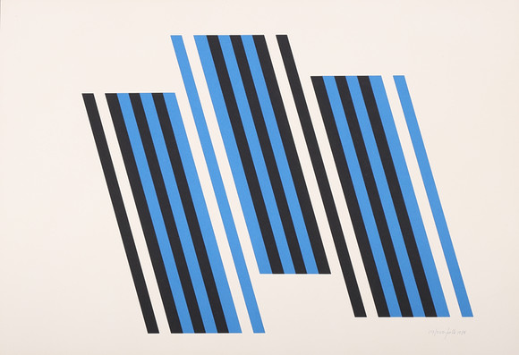 LARS-ERIK FALK (1922-2018). Composition, color serigraph no. 113/200 ...