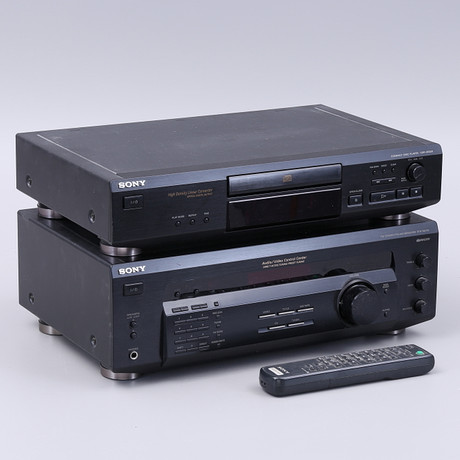 CD PLAYER, AMPLIFIER/RADIO, 2 parts, Sony. Miscellaneous - Modern ...