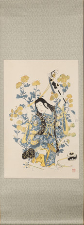 ROLL PAINTING, Japan, raised. Asiatica - Auctionet