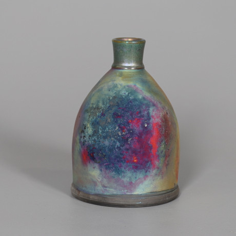 SIMON EELES. COPPER FUMED RAKU VASE. Ceramics & Porcelain - European ...