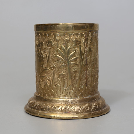 PHILIP HENRY MUNTZ. bägare, mässing, stämplad PH MUNTZ, 1800 tal ...