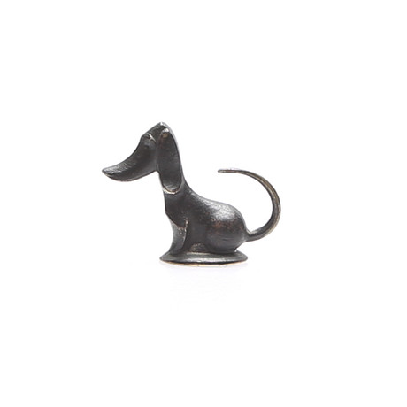 CARL HAGENAUER. SCULPTURE, bronze, miniature dog, Wiener Werkstätte ...