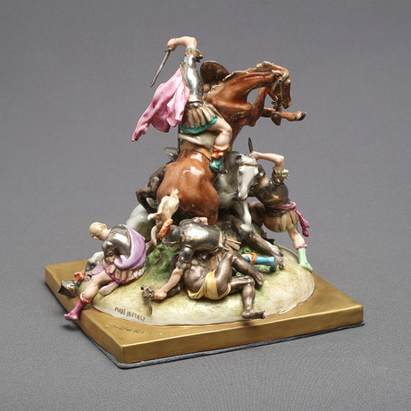 GIUSEPPE CAPPÉ. Figurine group, porcelain, marked G Calle RC 1970, Made ...