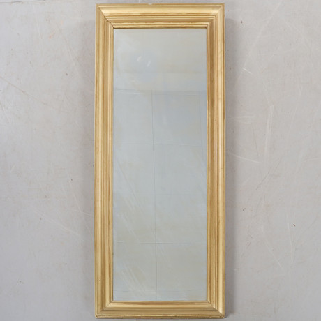 MIRROR, gold-coloured, ground edge, 1900s. Mirrors - Auctionet