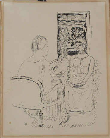 PIERRE BONNARD. Sainte Monique, etching, monogram signed in the print ...