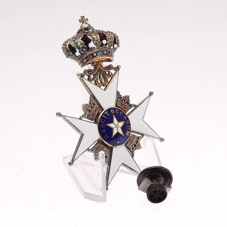 ORDER OF THE NORTH STAR, Commander, and button of the order, Sweden ...