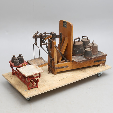 COUNTERWEIGHT SCALE, with WEIGHTS, and BALANCE SCALE, Ekebo ...