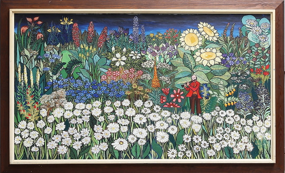 BENGT ELDE. "Old flutist", oil on canvas, signed and dated 1971. Art ...