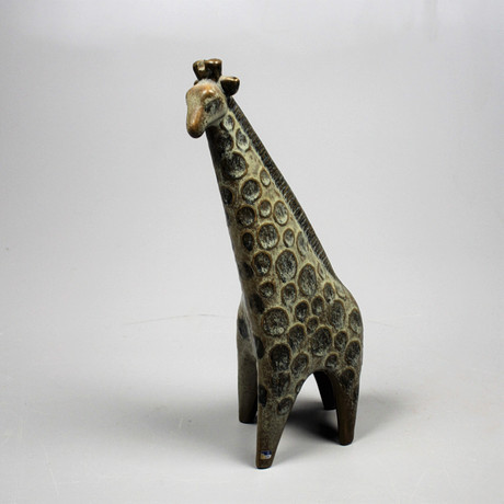 LISA LARSON. stoneware, "Giraffe", from the Stora Zoo series ...