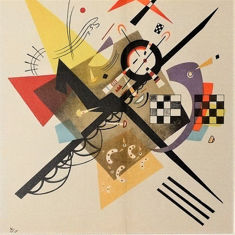WASSILY KANDINSKY. Signed on white, color lithograph in the stone, 1953 ...