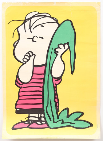 LINUS VAN PELT. Poster, Linus, signed Schultz in the print. Art ...